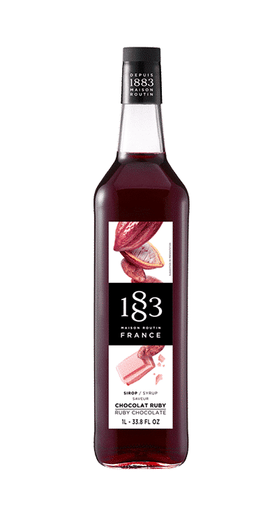1883 Ruby Chocolate Syrup - Slojo | The Designer Drinks Company